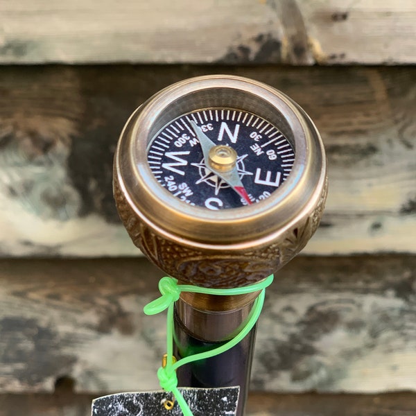 Compass For Walking Sticks Etsy
