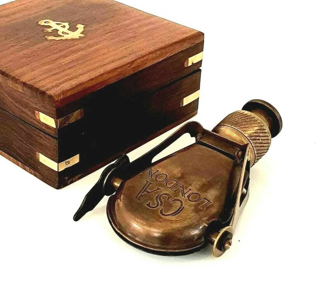 Vintage Brass Monocular Marine CSA London Engraved Pocket Binocular ...
