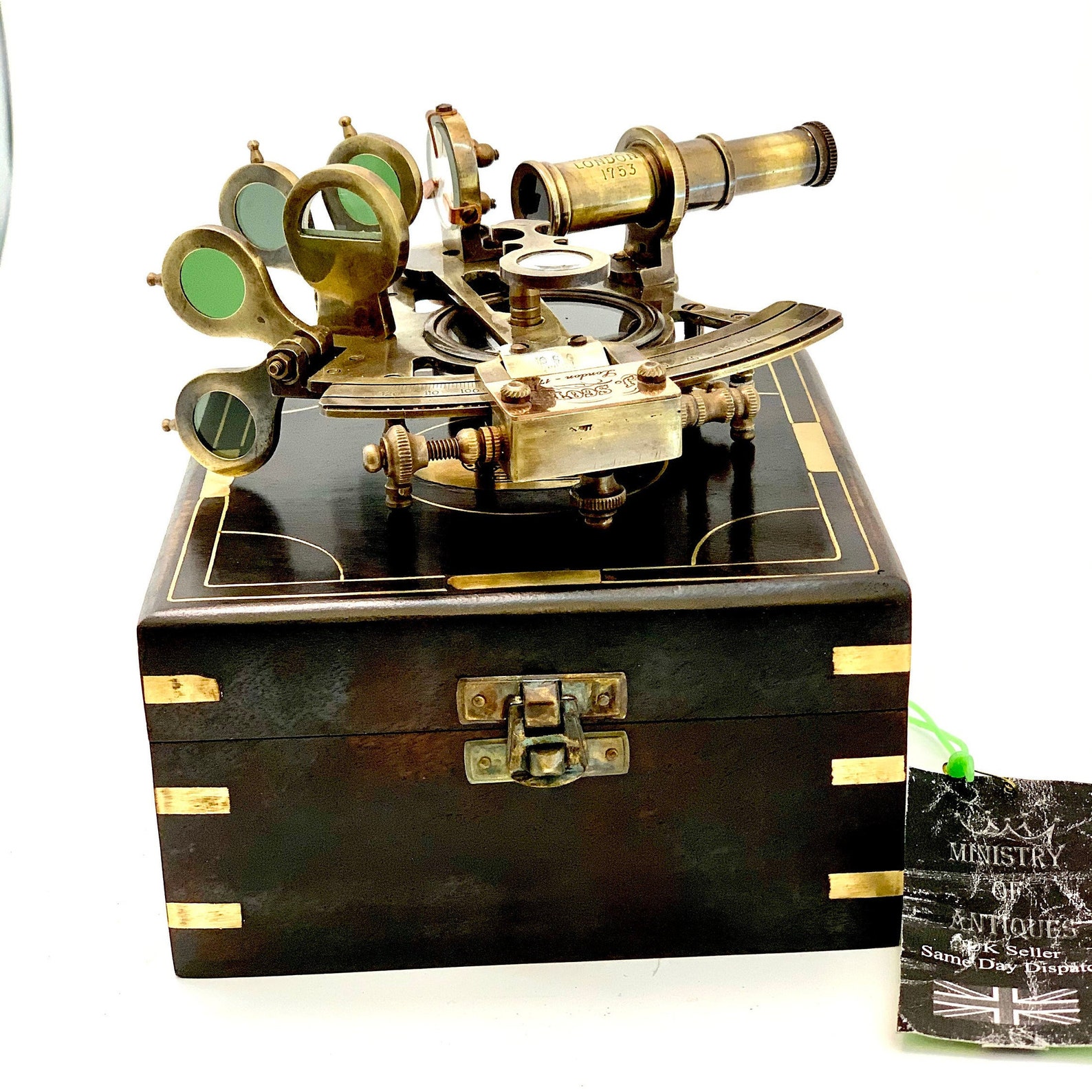 Antique Maritime Nautical Compass Sextant Vintage Marine Astrolabe Ship ...