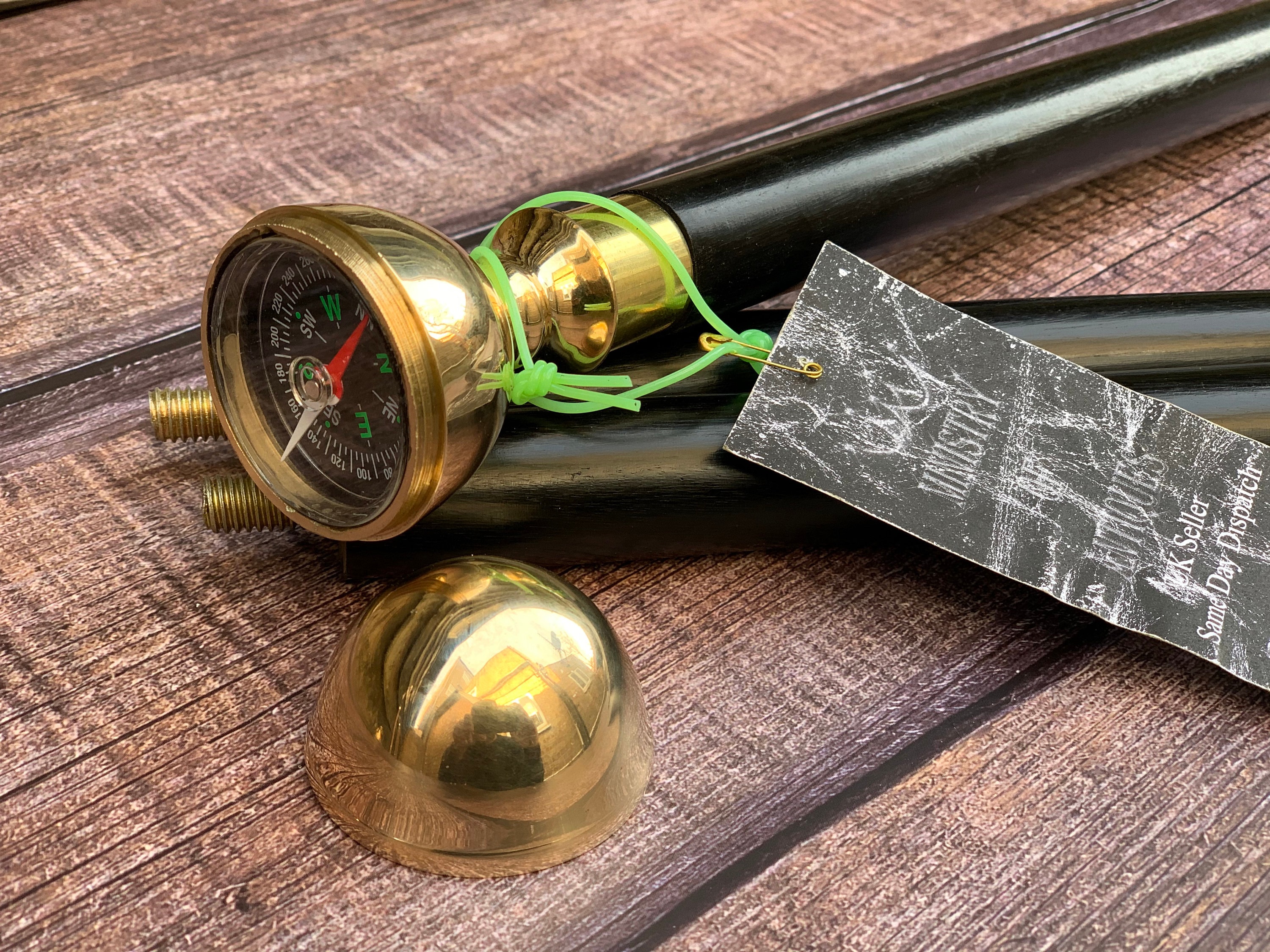 Hidden Spy Compass Handle Walking Cane Royal Engineers Oval | Etsy