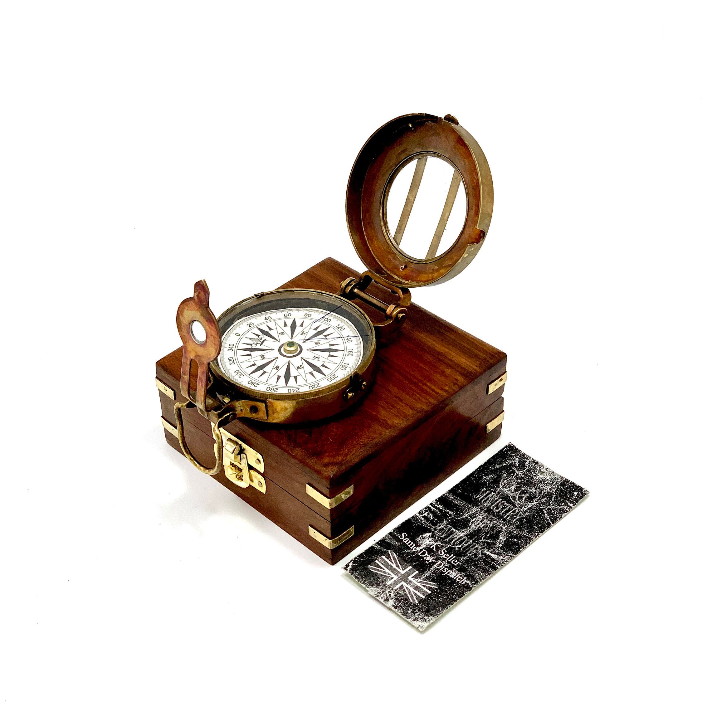 Soldiers Military Thumb Compass Vintage Brass WW2 1940 | Etsy