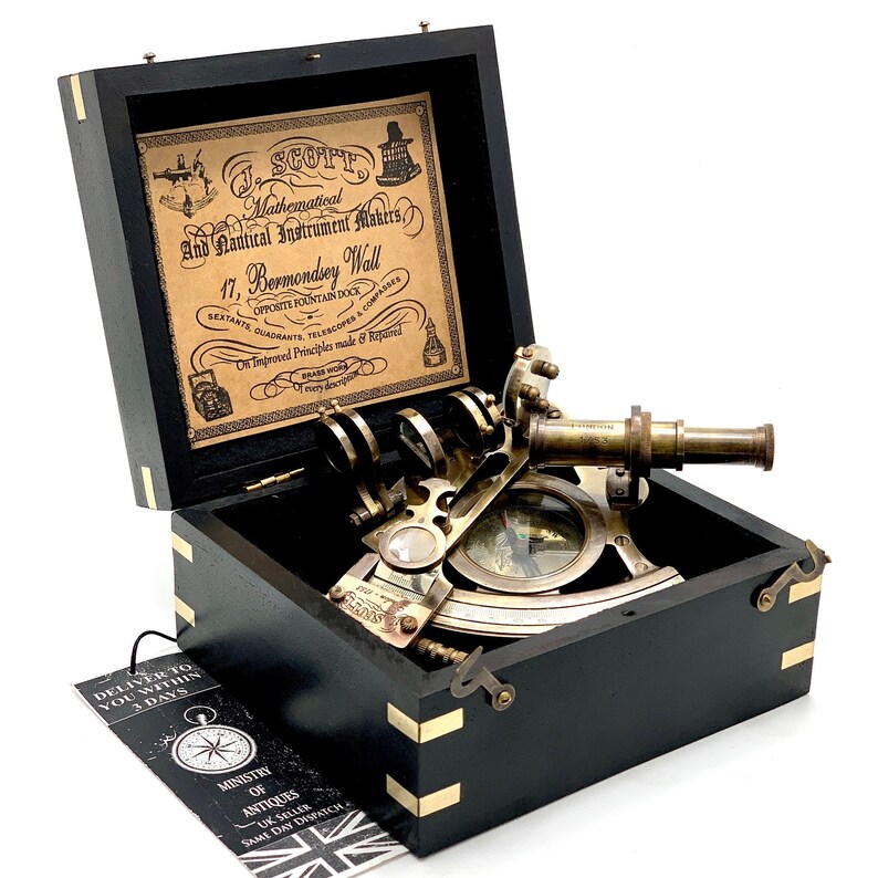 Antique Maritime Nautical Compass Sextant Vintage Marine - Etsy