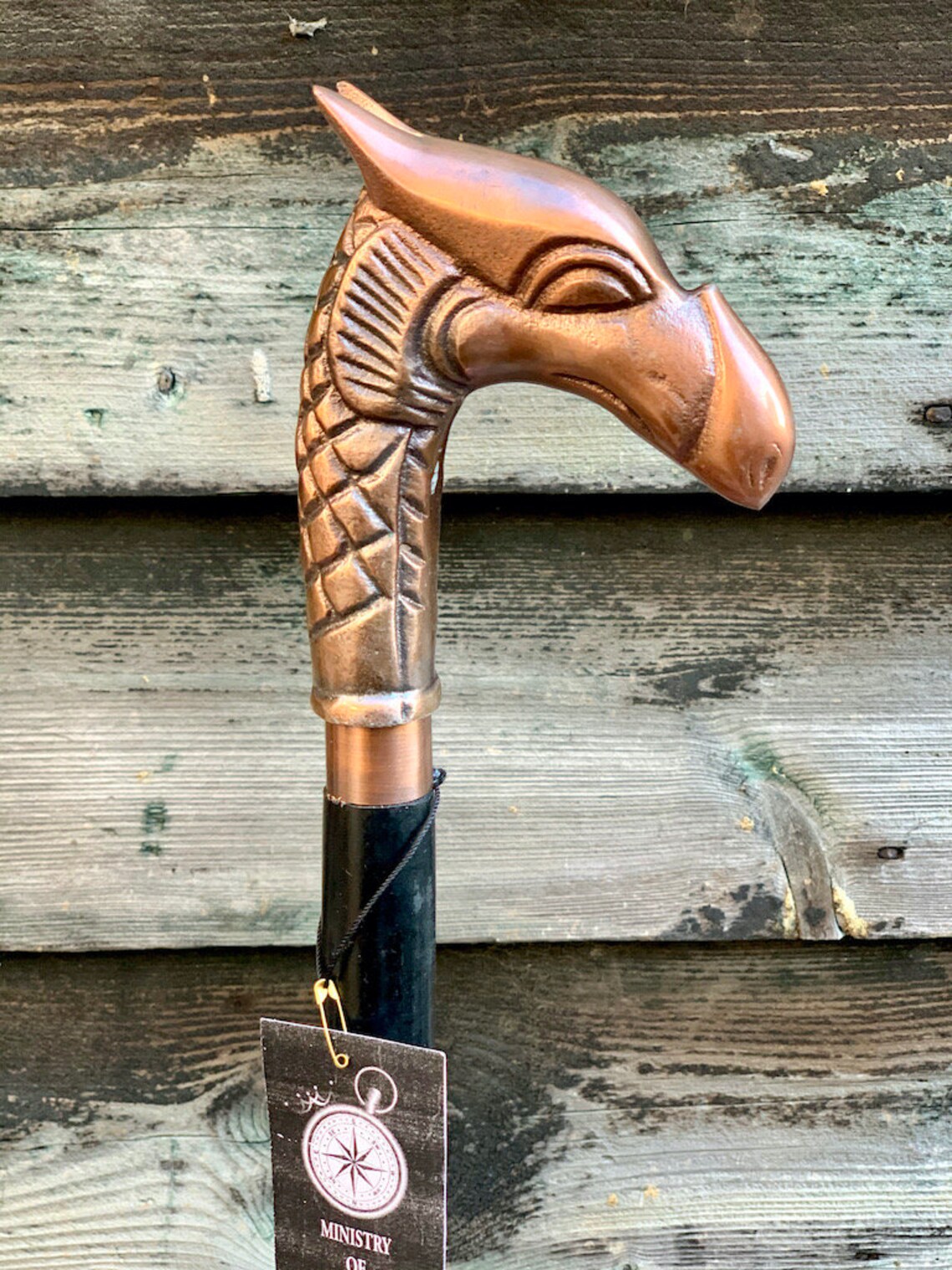 Dragon Head Designer Antique Style Handle Wooden Walking Stick | Etsy