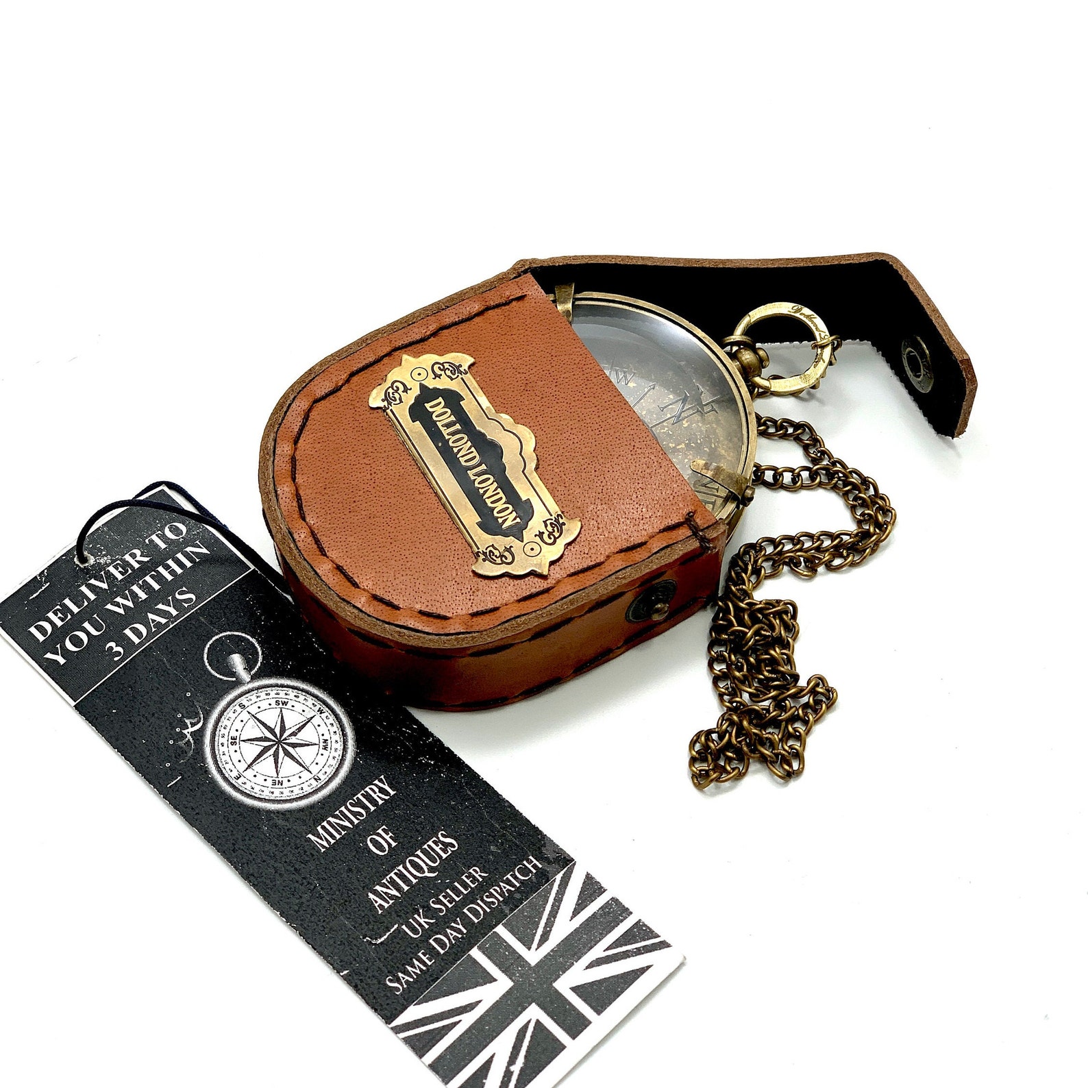 Personalized Compass, Pocket Compass, Brass Compass, Gift for Dad ...