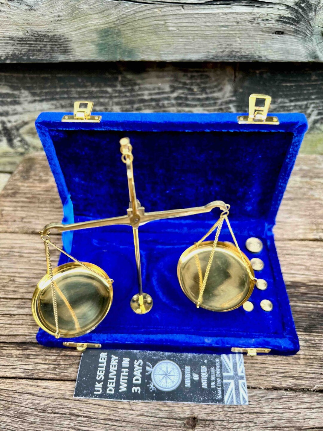 Classic Apothecary Balance Scales With 7 Weights - Perfect for ...