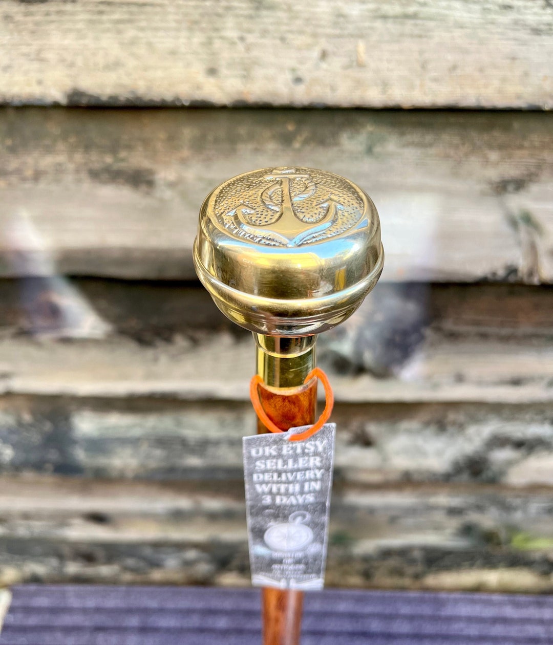 Anchor Engraved Handle Sturdy Polished Foldable Handcrafted Size ...