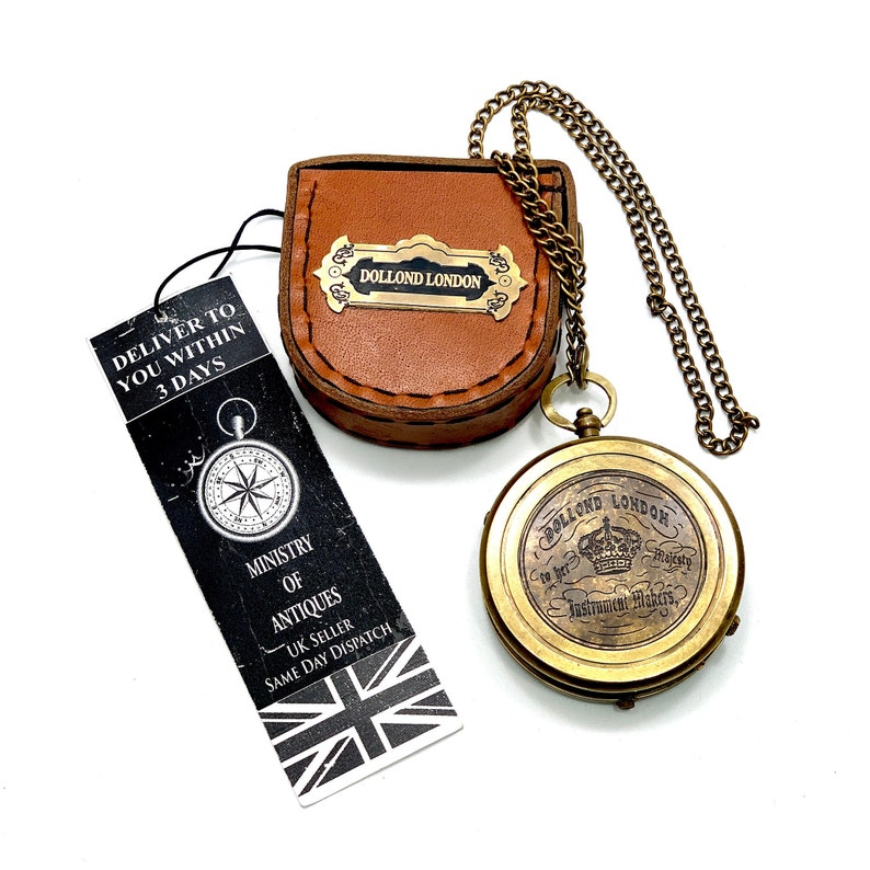 Personalized Compass, Pocket Compass, Brass Compass, Gift for Dad ...
