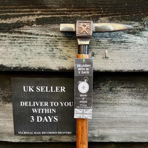 Hammer Handle Elegant Sturdy Natural Polished Foldable Wooden Walking ...