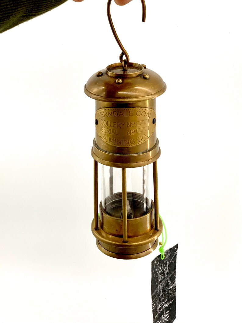 Antique Brass Mining Oil Lamp Nautical Coal Oil Lamp Home | Etsy