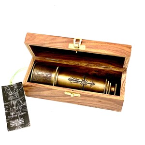 Vintage Brass Telescope Antique 46.5 CM Hand Extending Naval Dollond ...