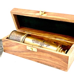 Vintage Brass Telescope Antique 46.5 CM Hand Extending Naval Dollond ...
