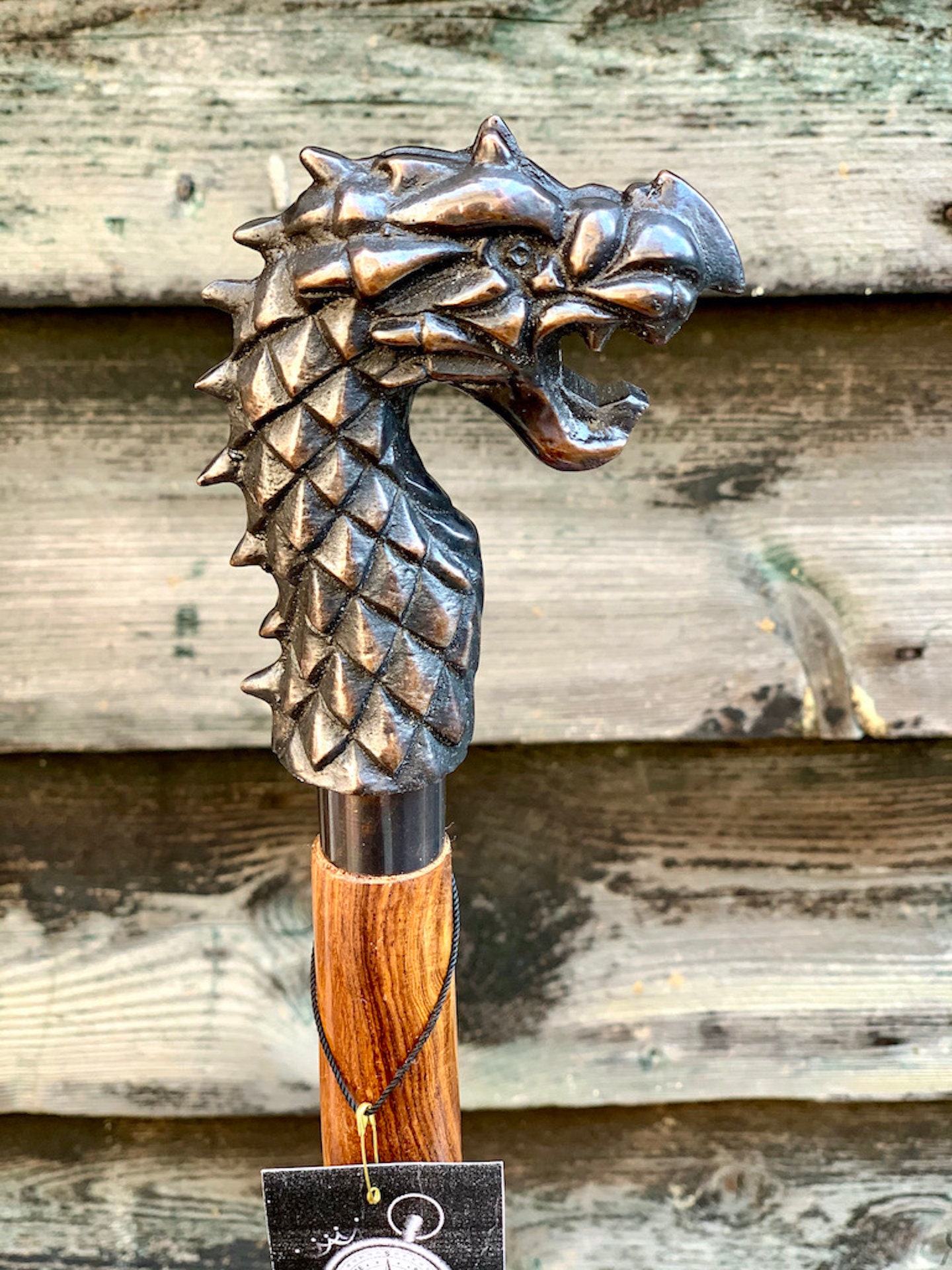 Dragon Head Designer Antique Style Handle Wooden Walking Stick | Etsy