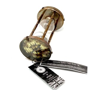 Vintage Nautical Brass Sand Timer Antique Maritime Hourglass With ...