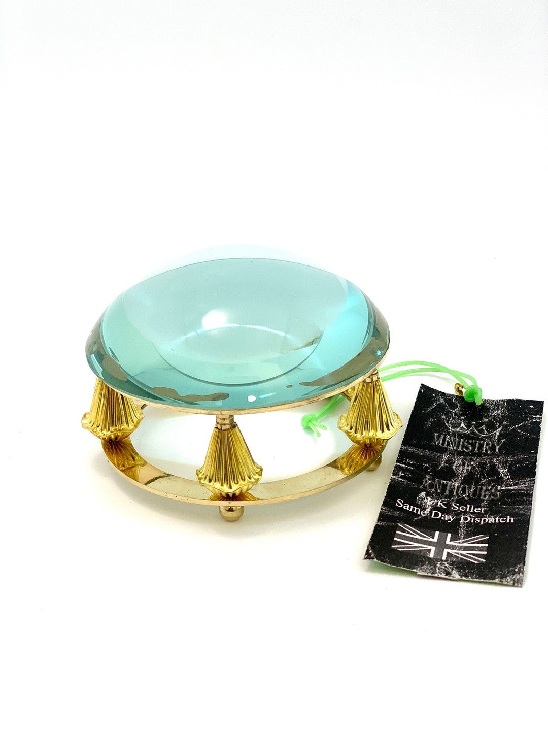 Antique Marine Nautical Map Reading Magnifying Glass Desk Magnifier ...