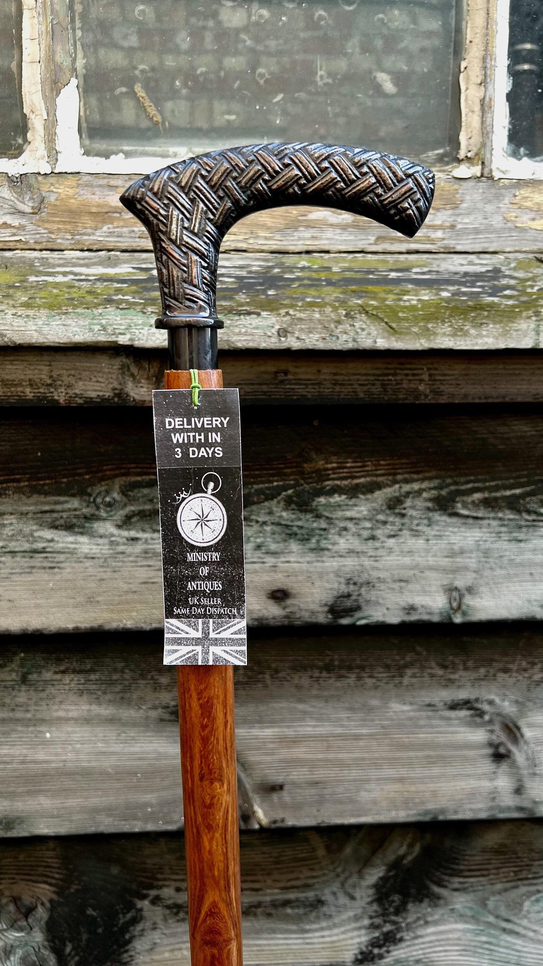 Elegant Sturdy Polished Foldable Wooden Walking Stick - Finest Wood ...