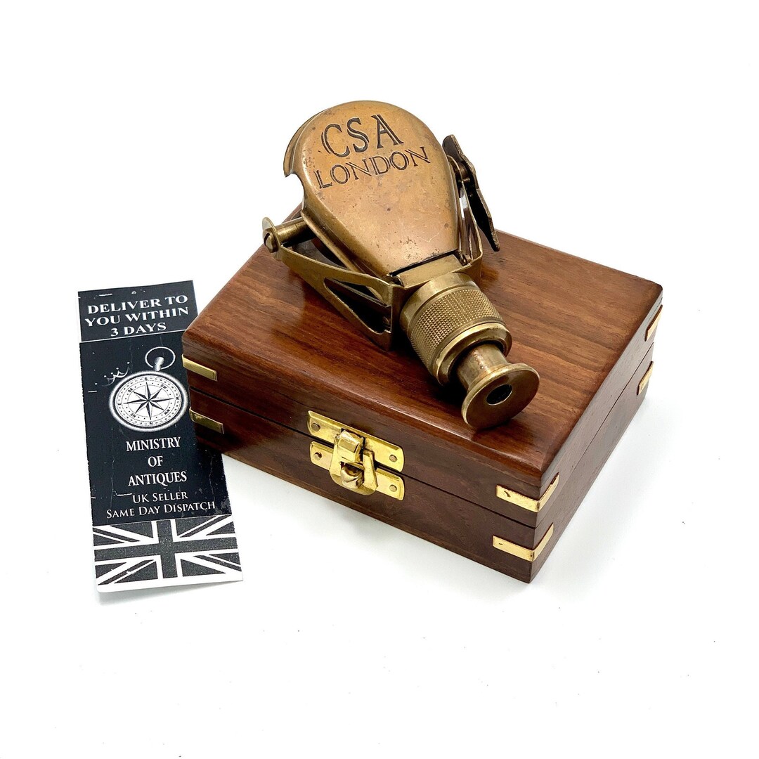 Vintage Brass Monocular Marine CSA London Engraved Pocket Binocular ...