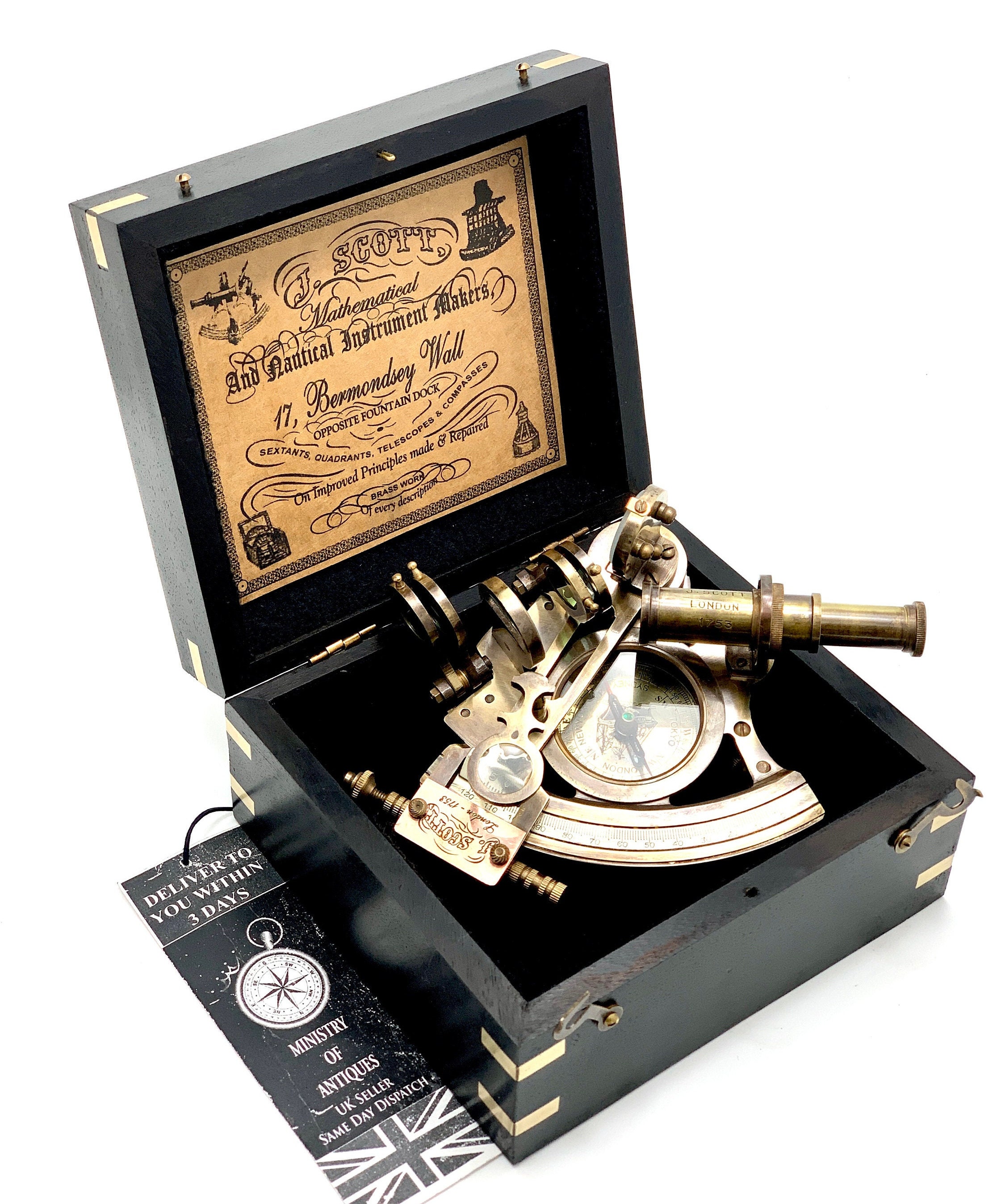 Antique Maritime Nautical Compass Sextant Vintage Marine | Etsy