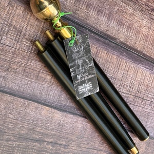 Hidden Spy Compass Handle Walking Cane Royal Engineers Oval Shaped ...