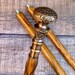 Antique Design Flower Handle Solid Brass Stylish Hard Wood - Etsy