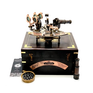 Antique Maritime Nautical Compass Sextant Vintage Marine Astrolabe Ship ...