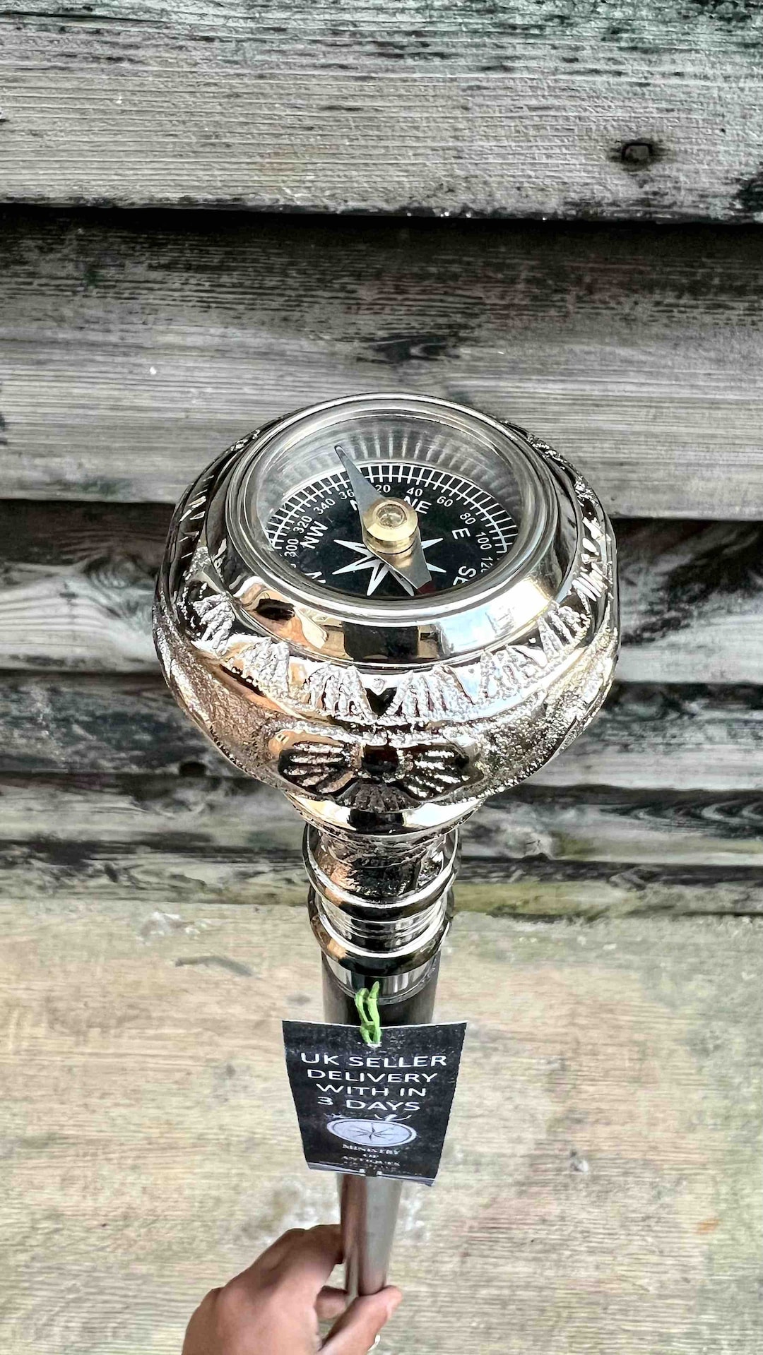 Find Your Way With Our Silver Working Compass Handled Foldable Black ...