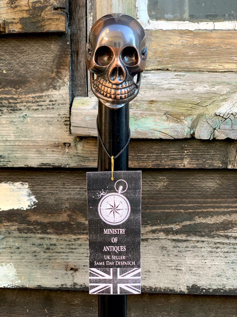 Skull Walking Cane With a Knob Handle Fashionable Walking | Etsy UK