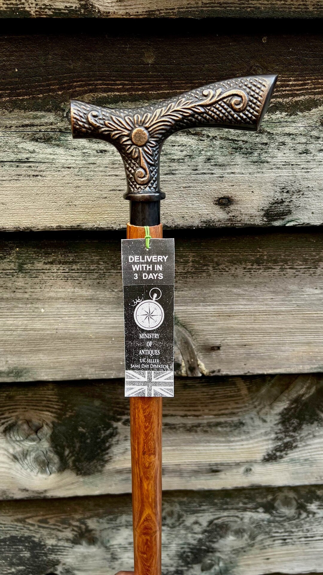 Artistic Wooden Walking Stick - A Beautiful Piece of Functional Art ...