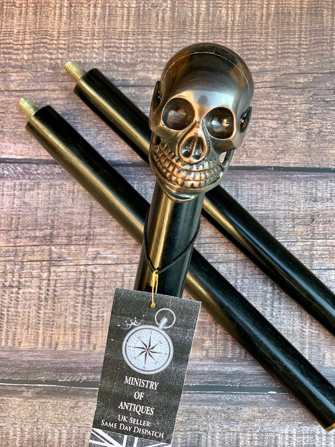 Skull Walking Cane With a Knob Handle Fashionable Walking | Etsy