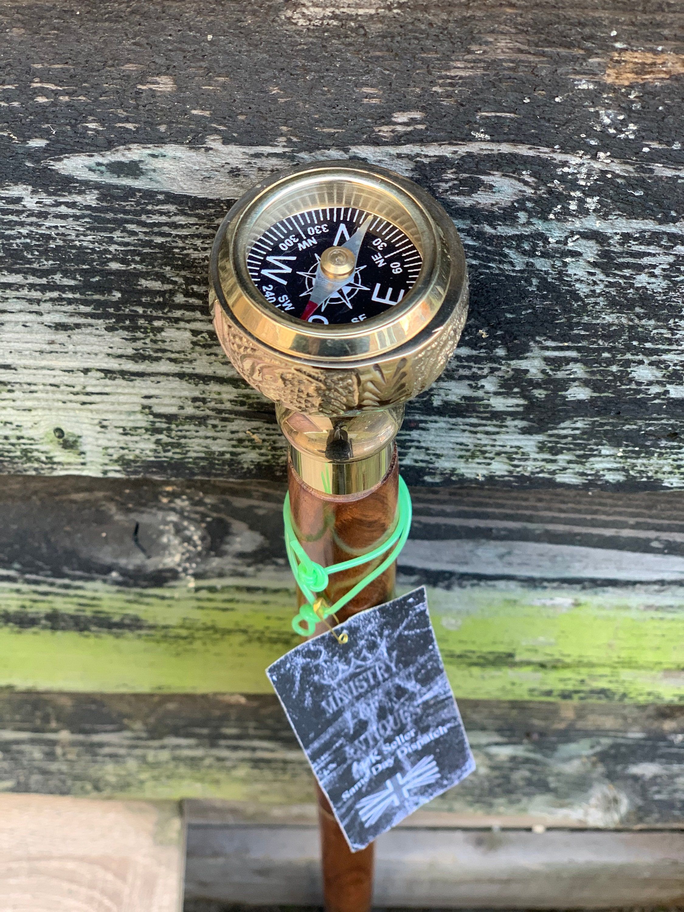 Compass Handle Walking Cane Royal Engineers Walking Stick - Etsy