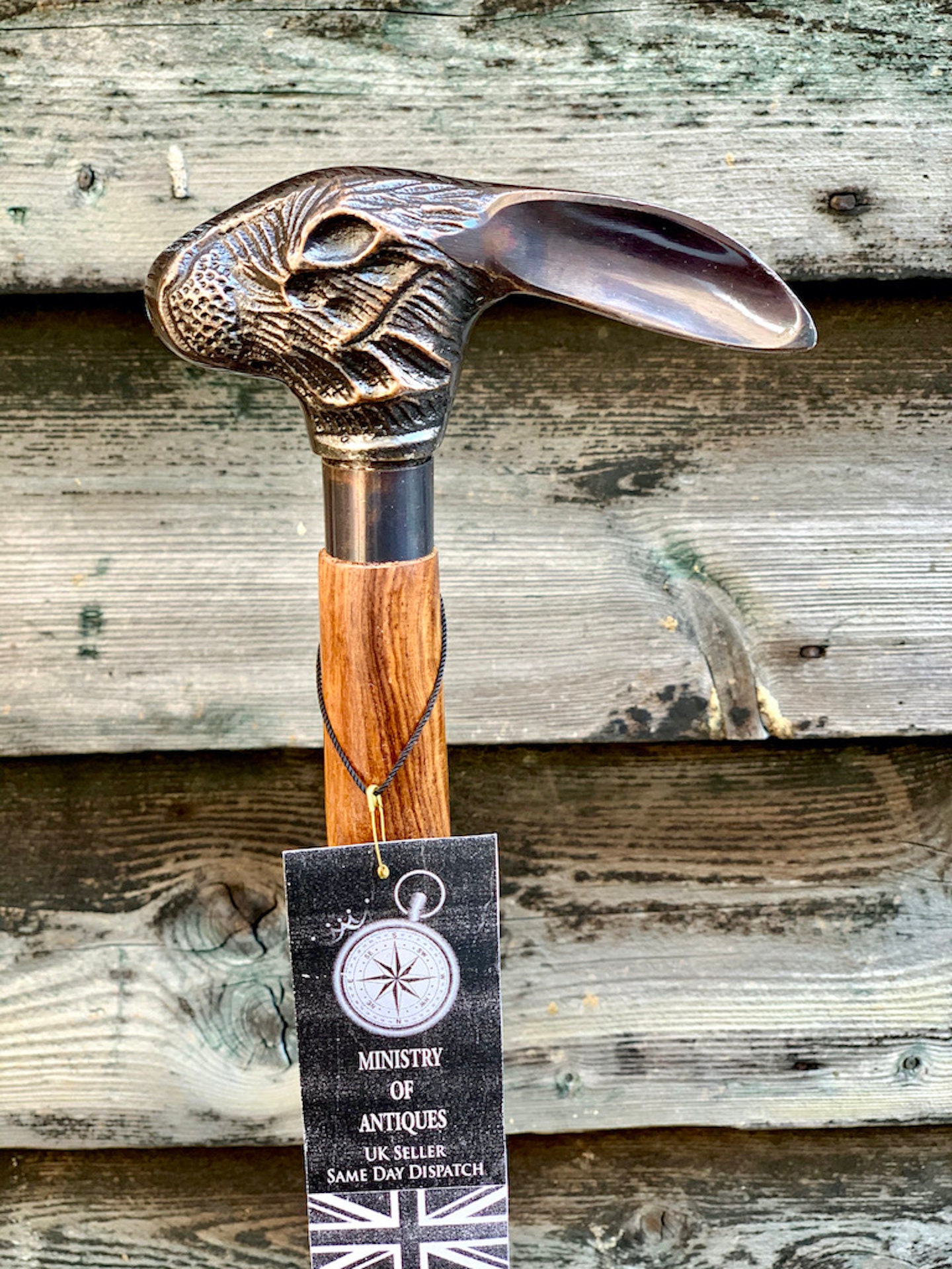 Rabbit Head Designer Antique Style Handle Wooden Walking Stick - Etsy UK