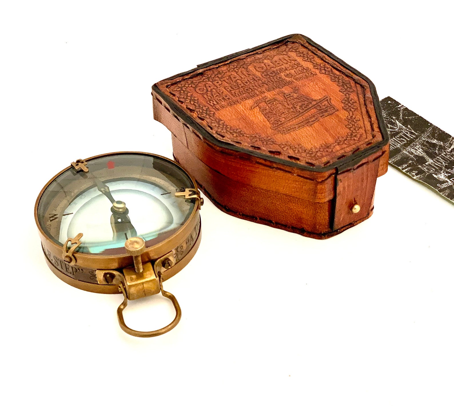 Antique Vintage Brass 3 Compass Nautical Map Reader - Etsy UK