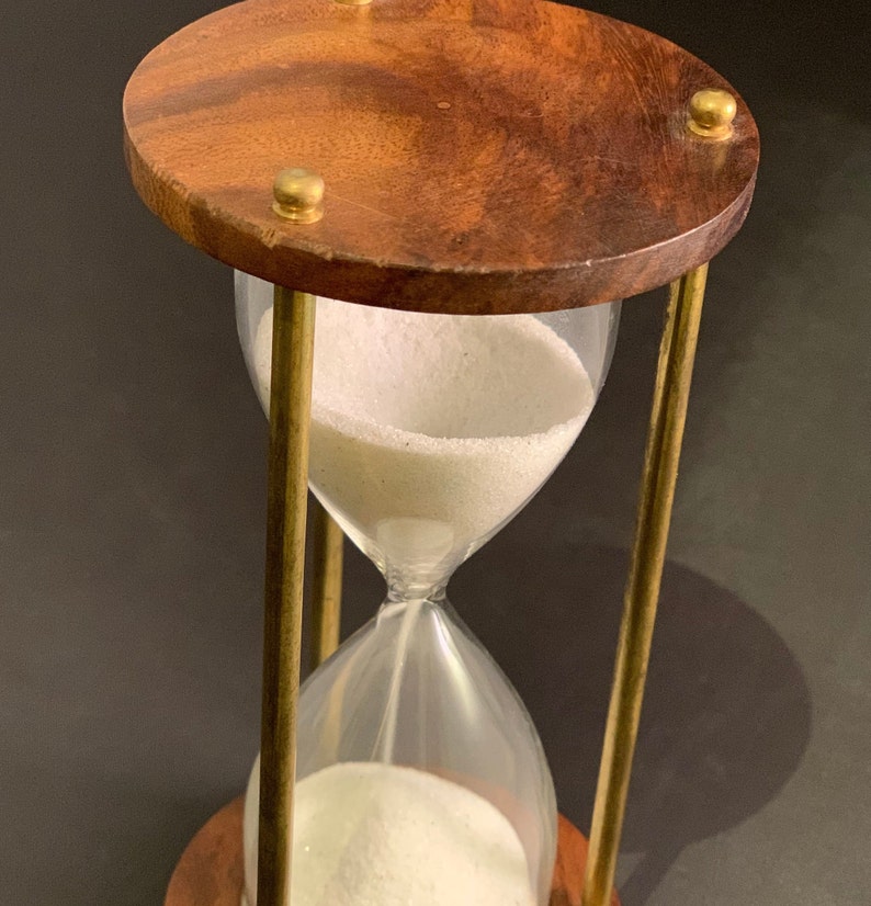 Antique Sand Timer Wooden Hourglass Vintage Hourglass Maritime Etsy