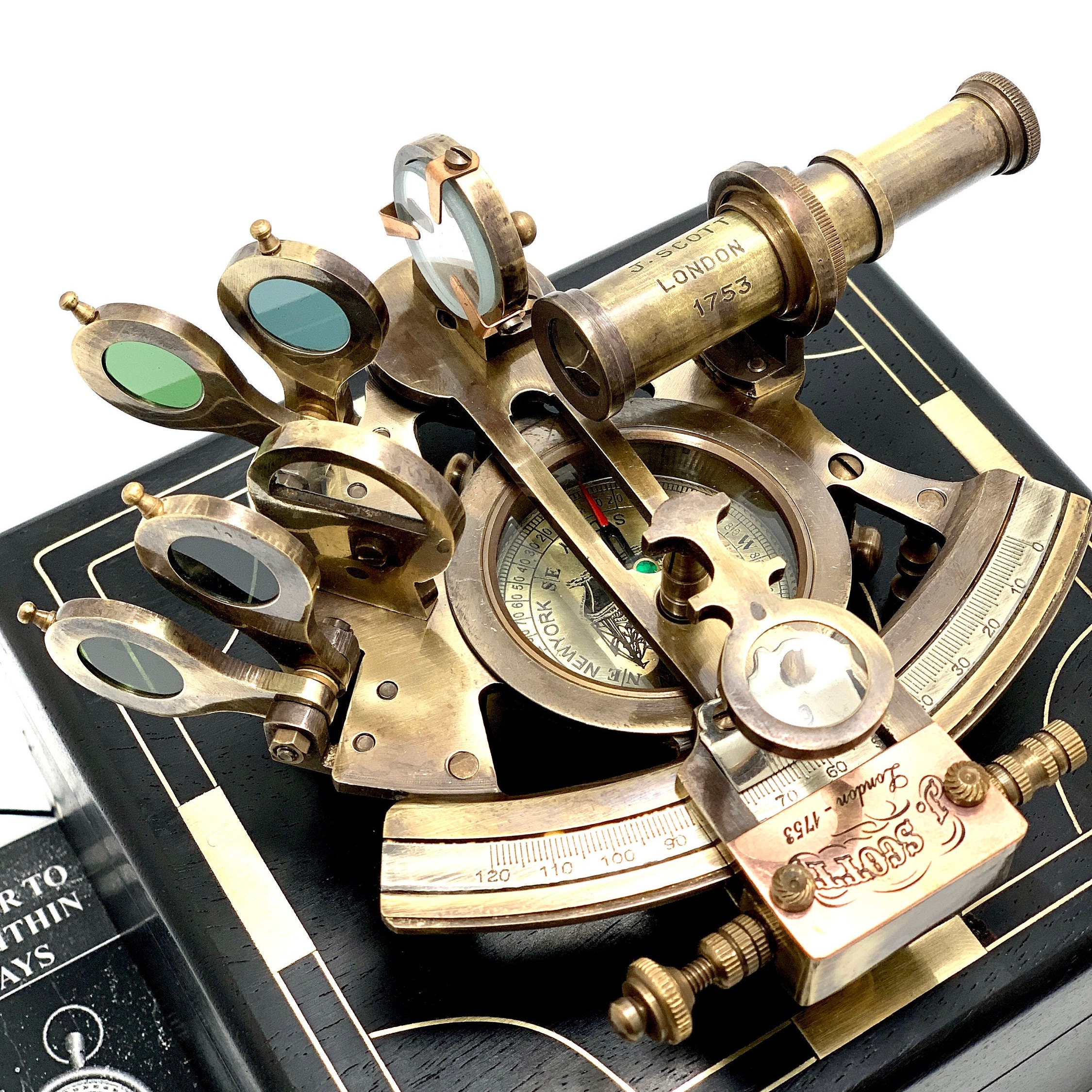 Antique Maritime Nautical Compass Sextant Vintage Marine | Etsy