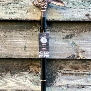 Rabbit Head Designer Antique Style Handle Wooden Walking Stick Handmade ...