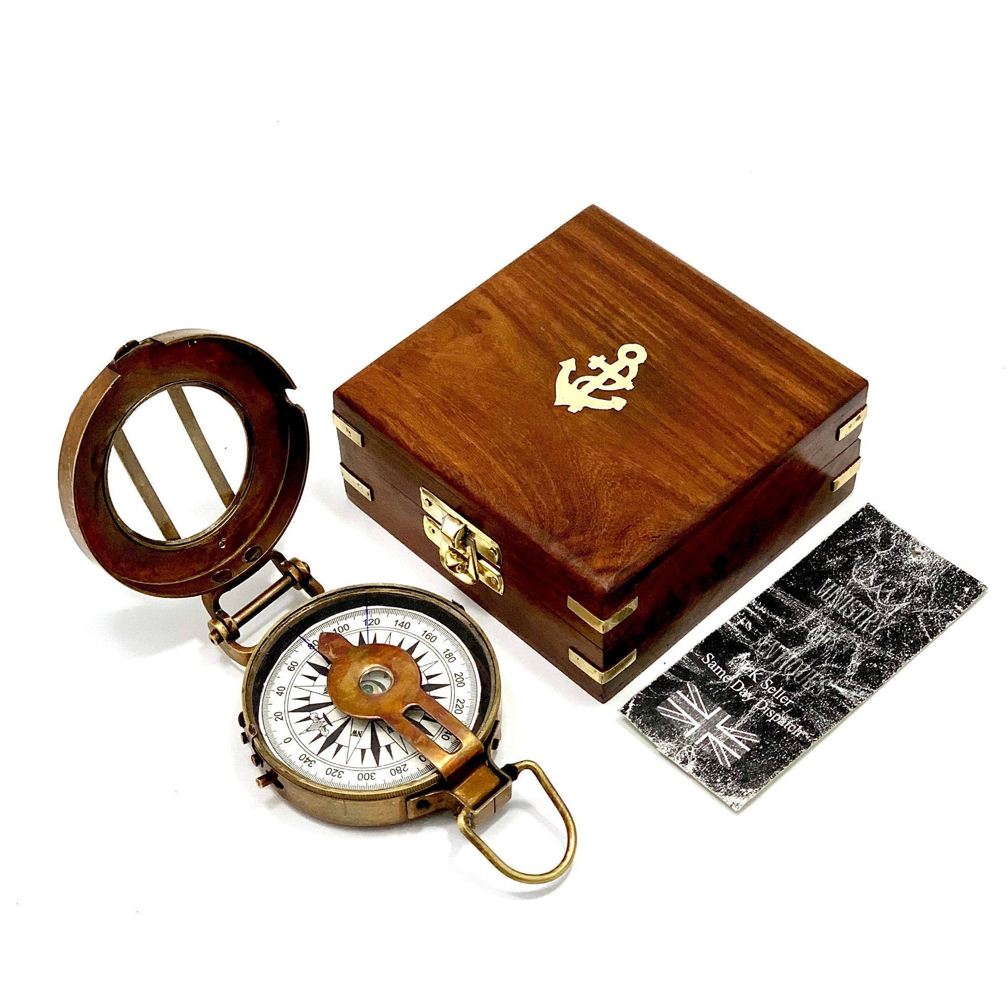 Soldiers Military Thumb Compass Vintage Brass WW2 1940 | Etsy