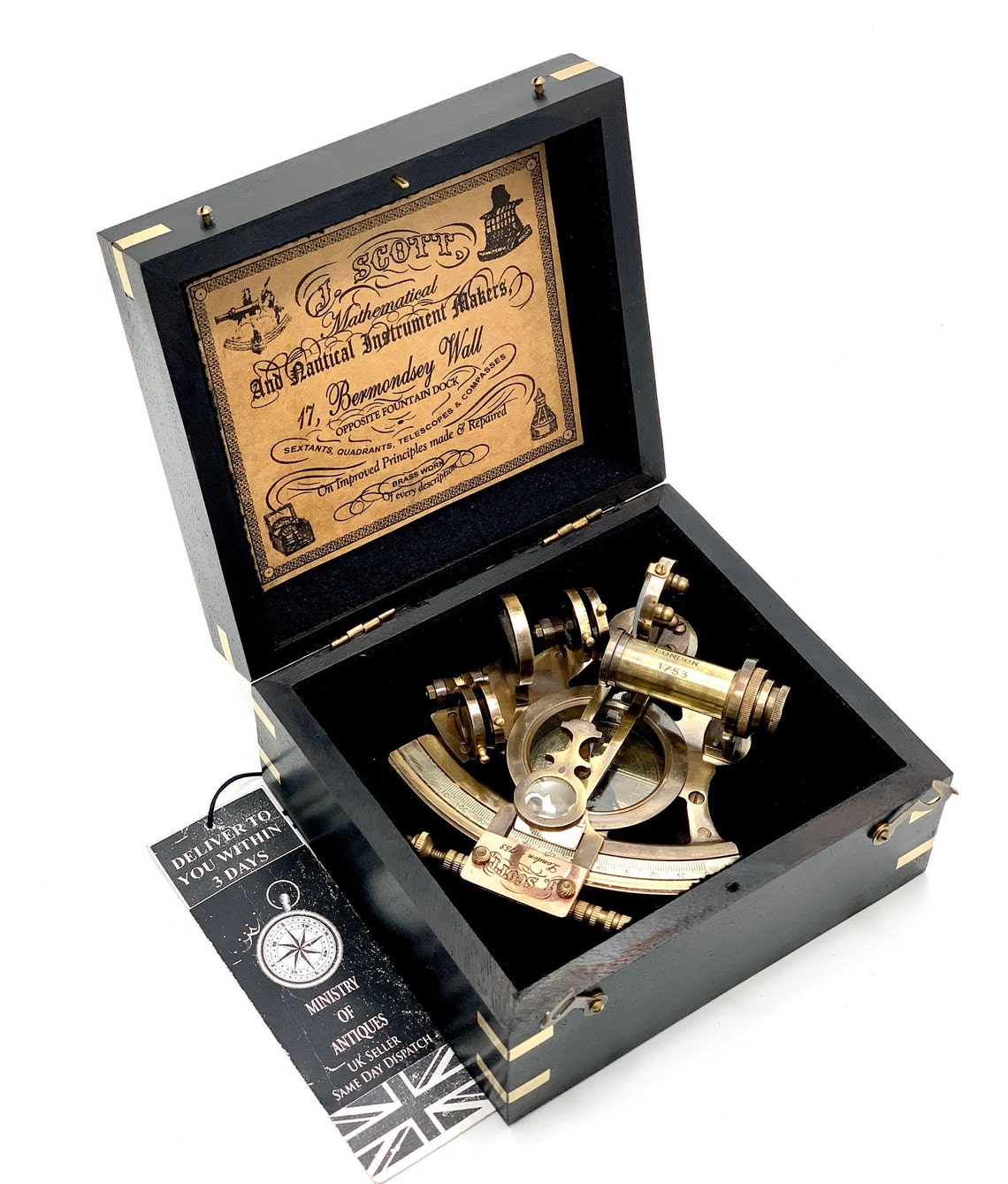 Antique Maritime Nautical Compass Sextant Vintage Marine Astrolabe Ship ...