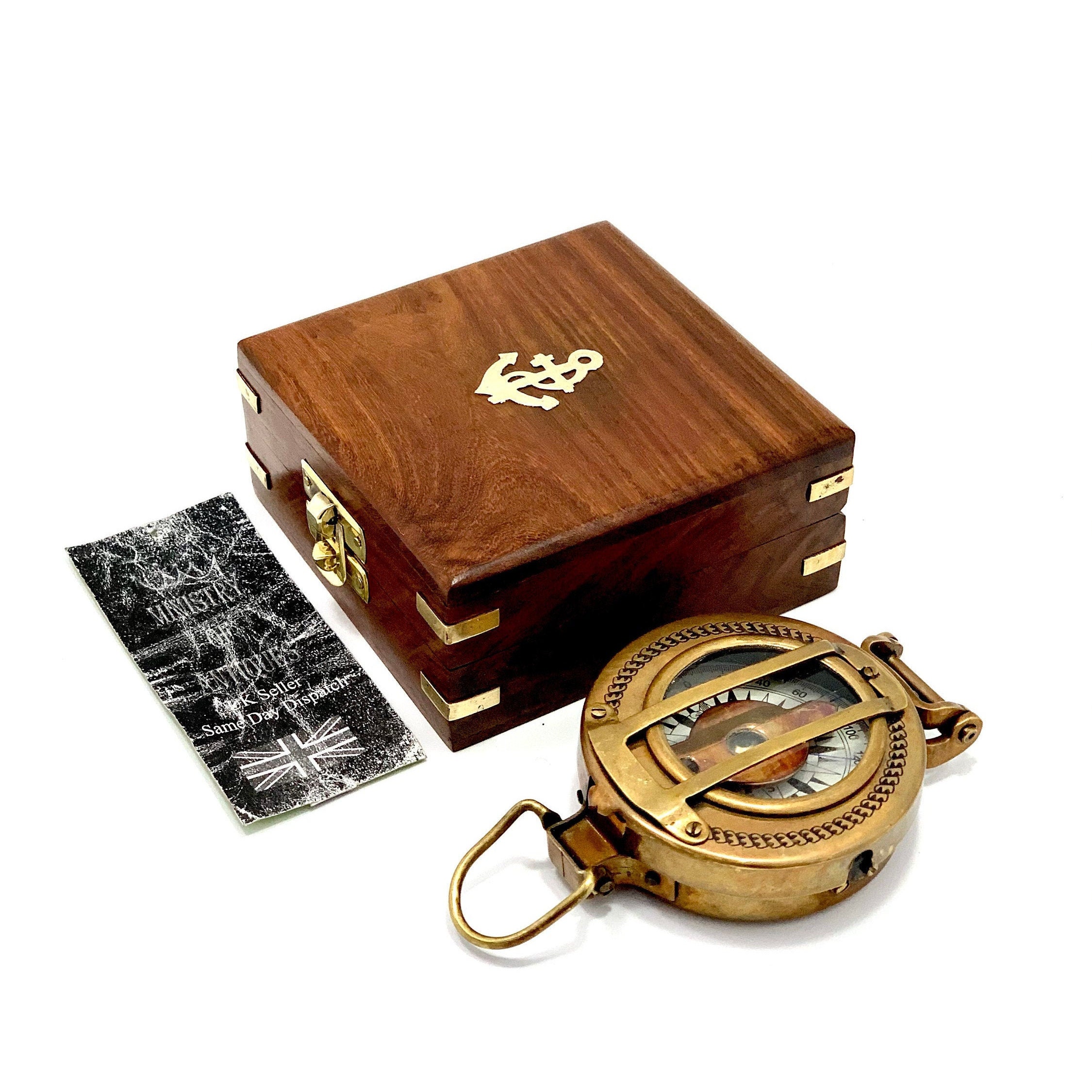 Soldiers Military Thumb Compass Vintage Brass WW2 1940 | Etsy