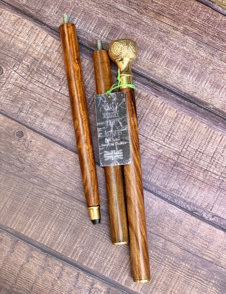 Compass Handle Walking Cane Royal Engineers Walking Stick | Etsy