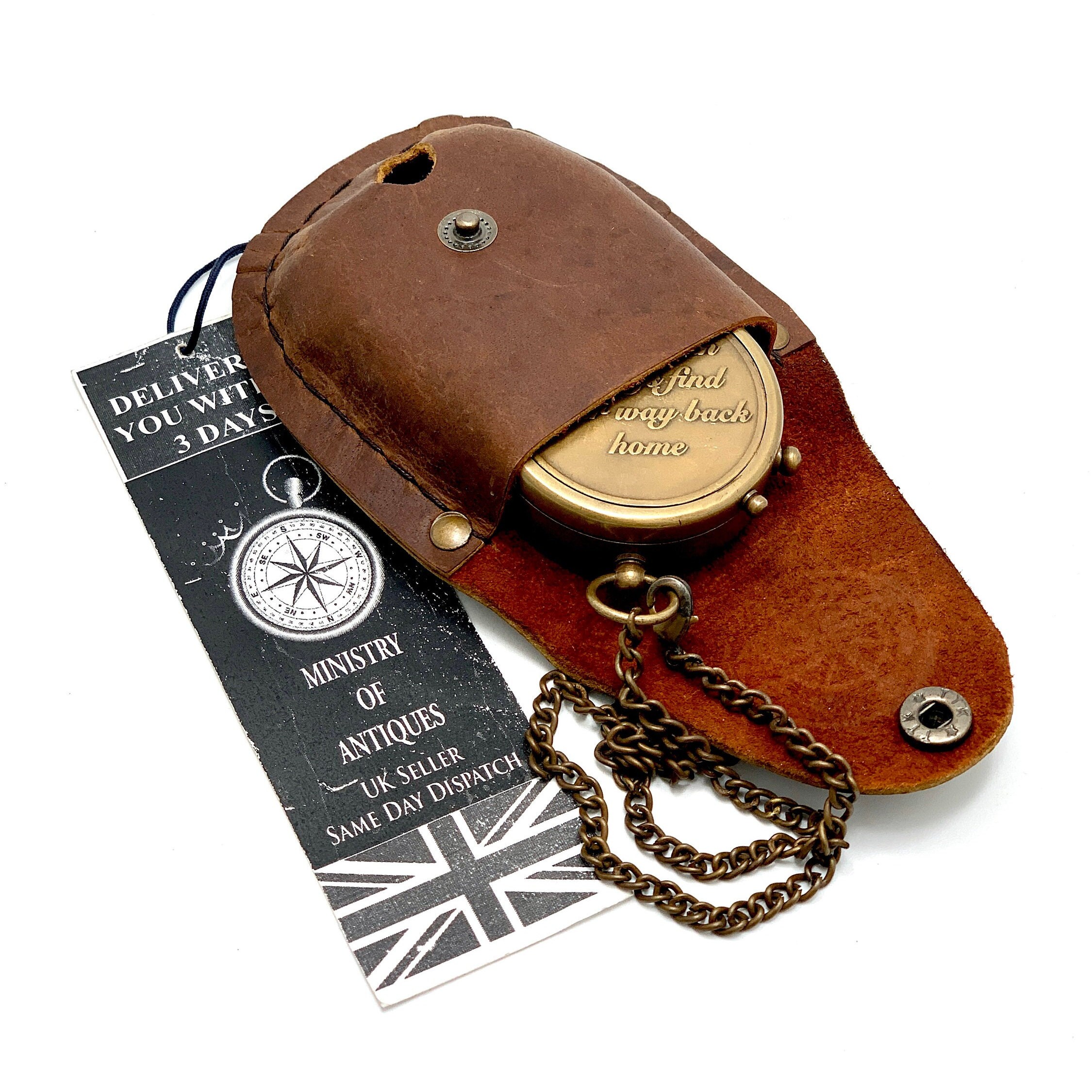 Engraved Pocket Compass Brass Nautical Compass, Handmade Compass ...
