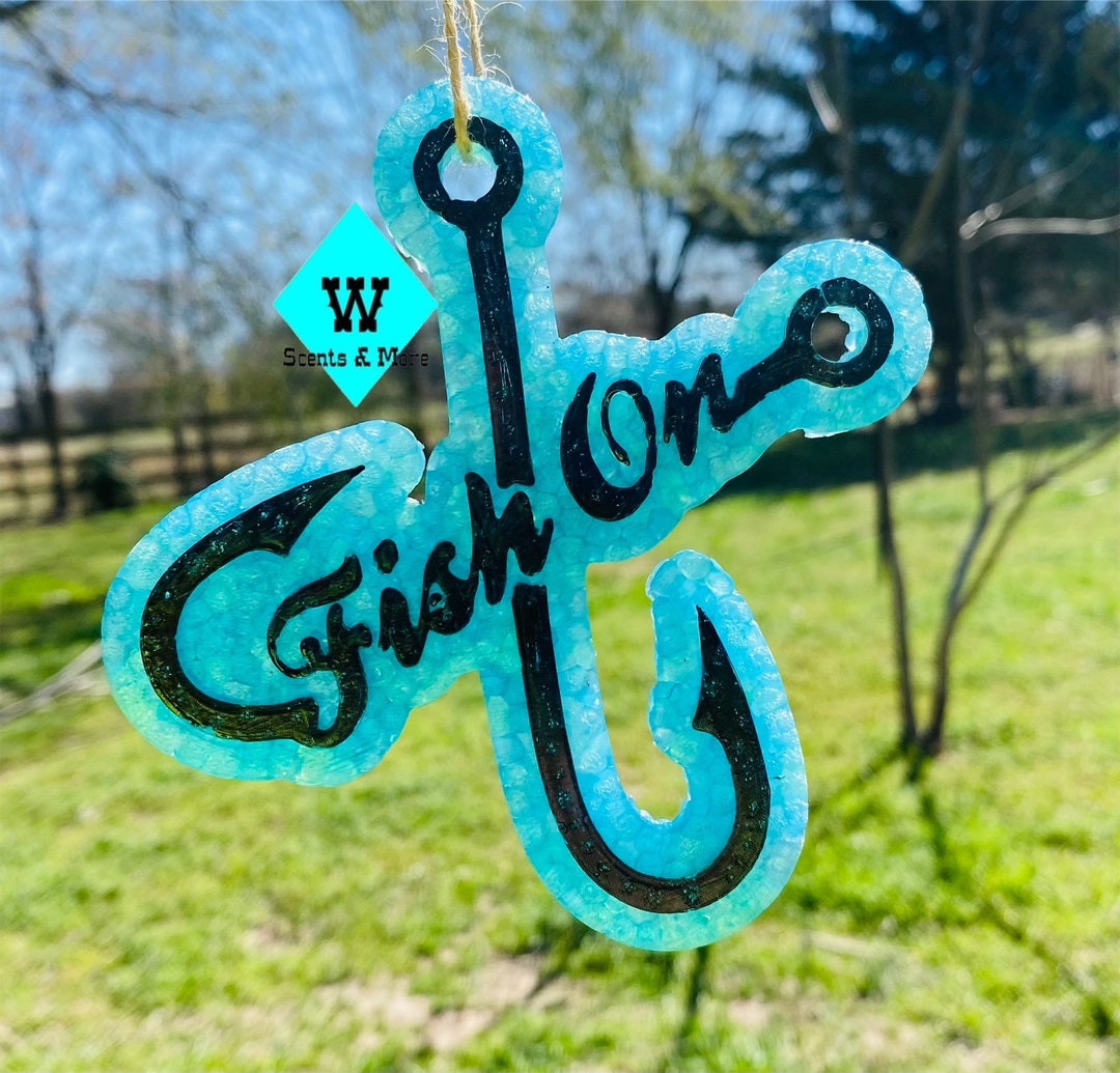 Fish on Fishing Hook Freshie - Etsy
