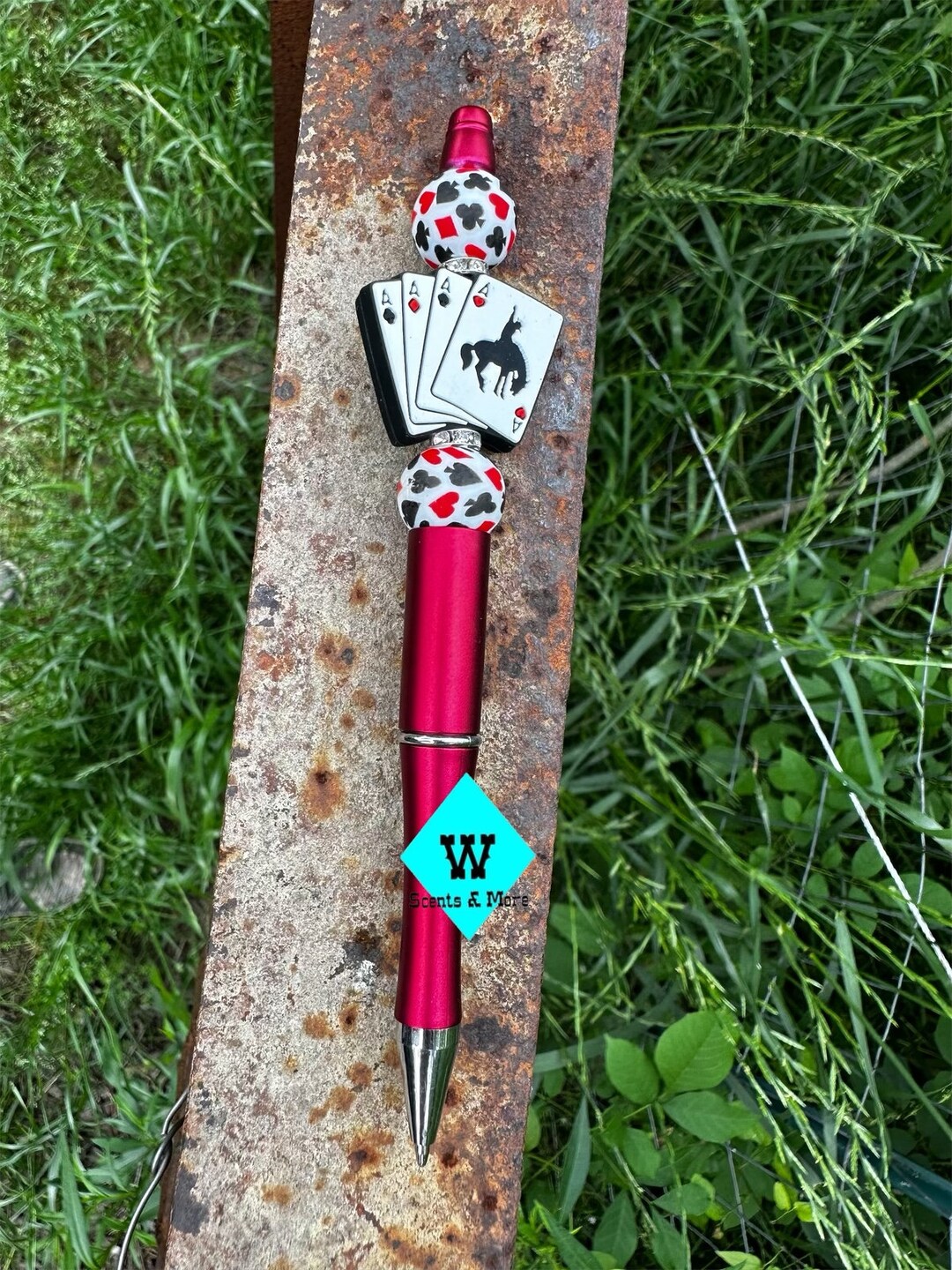 Western Poker Cards Beadable Pen - Etsy