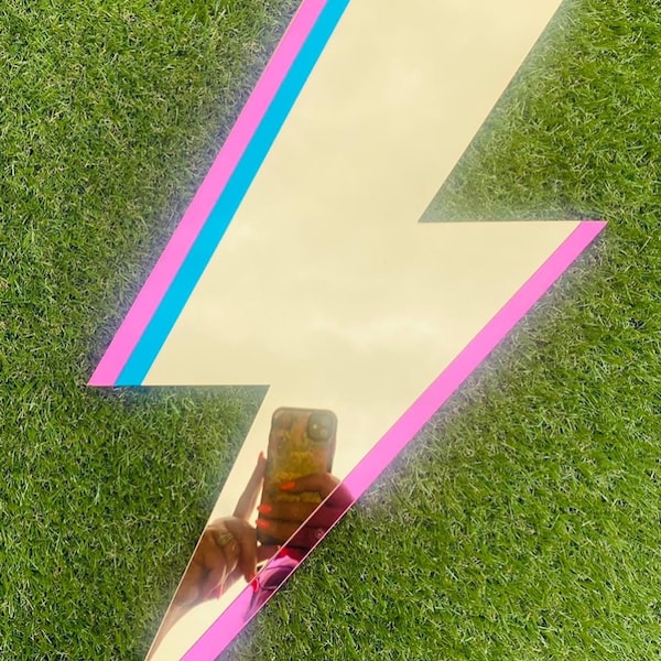 Acrylic Lightning Bolt Wall Art - Etsy