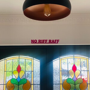 NO RIFF RAFF Door Topper, Shelf Decor, Wall Decor - Etsy