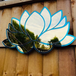 Mirrored Lotus Flower Wall Art - Etsy UK