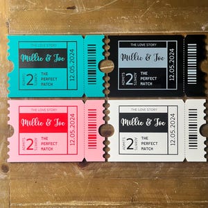Personalized Acrylic Couple Ticket Sign: Anniversary, Valentine Gift - Etsy