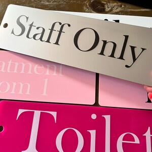 Salon Door Sign, Personalised Business Sign, Salon Signage, Tanning ...