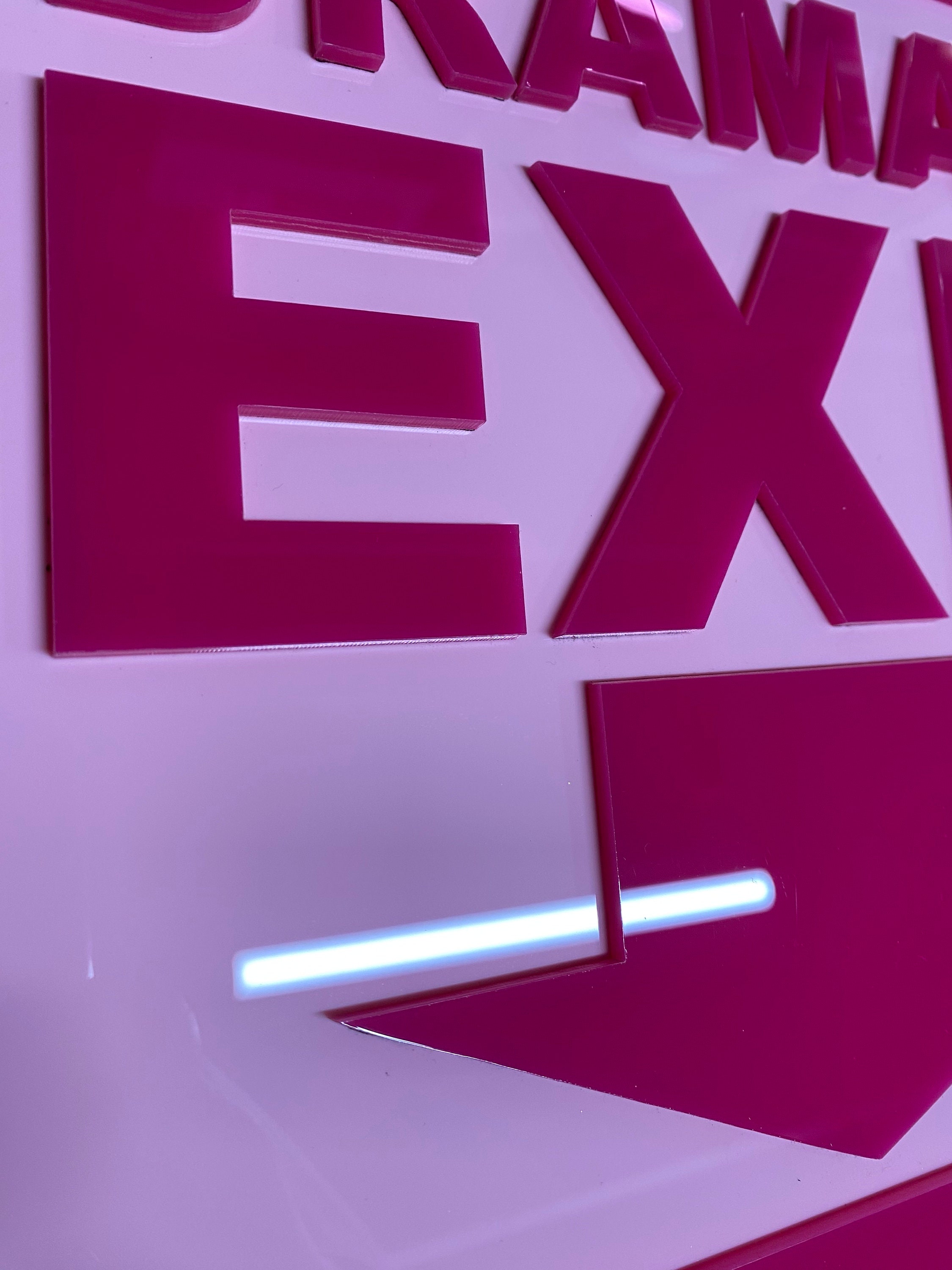 DRAMATIC EXIT Sign, Funny Signage, Door Signs - Etsy