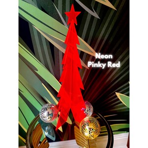 Minimalist Neon Live Edge Acrylic Christmas Tree - Etsy