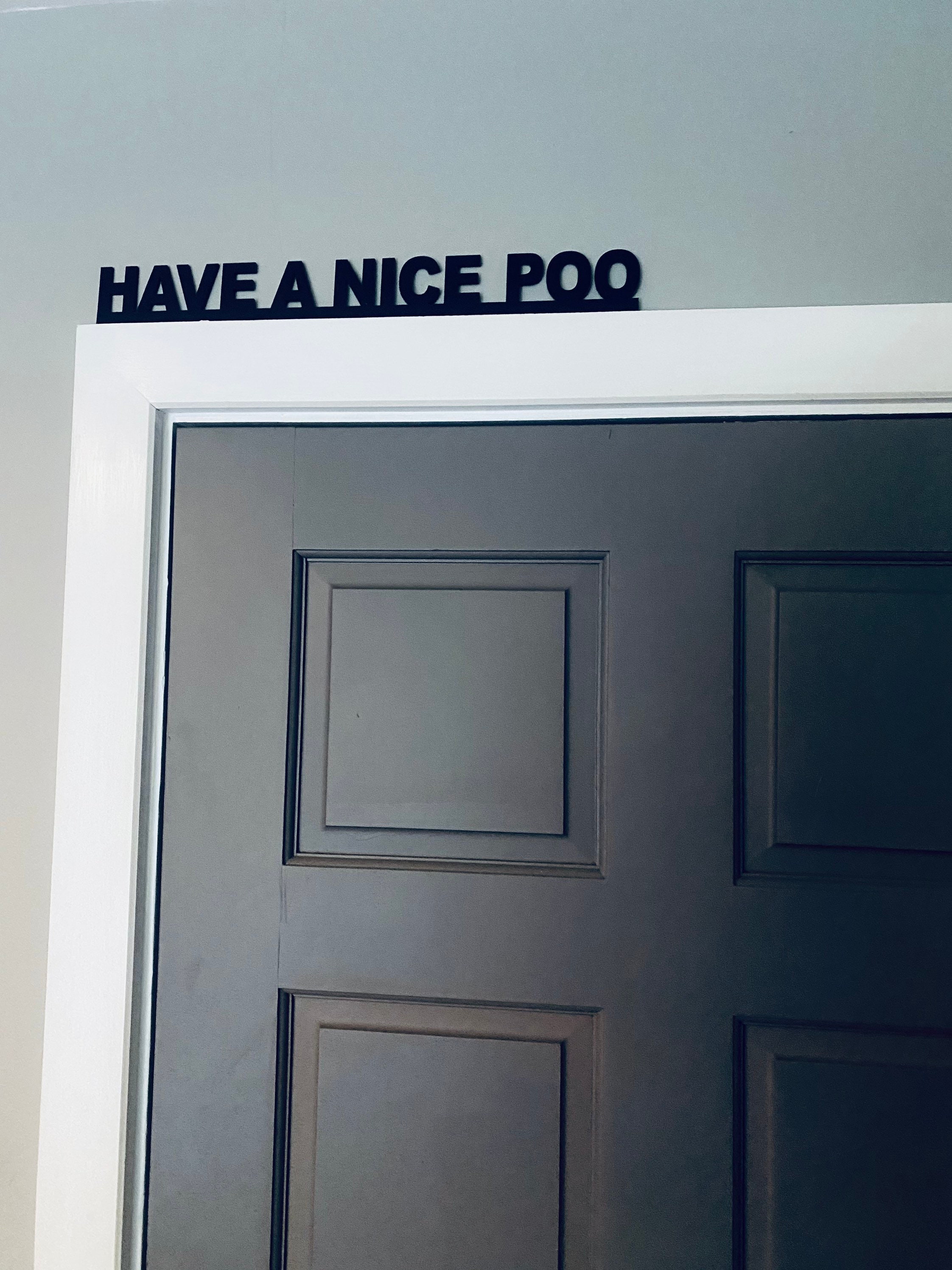 HAVE A NICE POO Door Topper Shelf Decor Wall Decor - Etsy