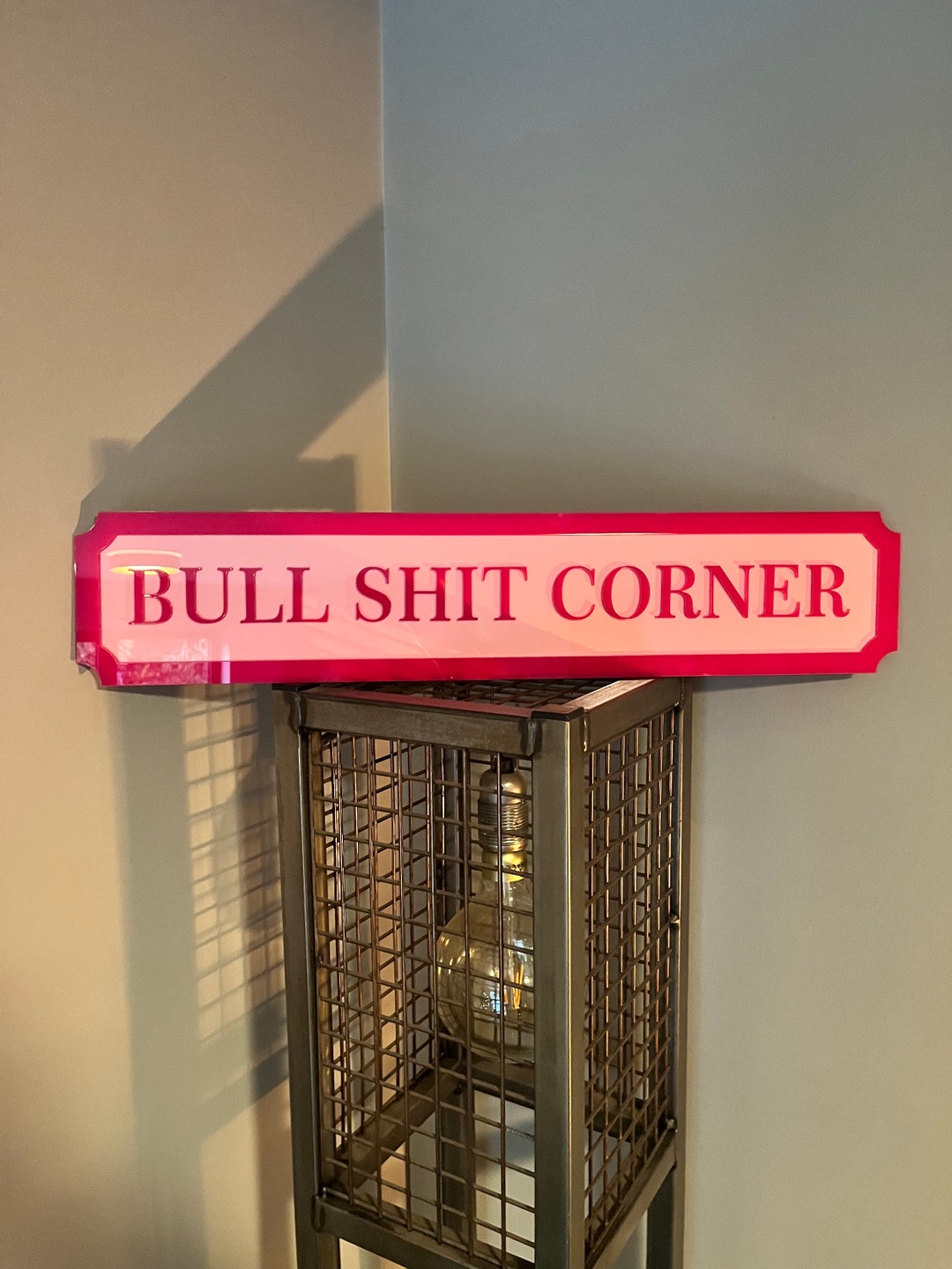 Bull Shit Corner - Street Style Sign, Wall Decor. - Etsy